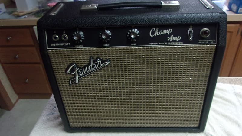 About Mint Vintage 1966 Fender Blackface Champ Combo Amp/ All | Reverb