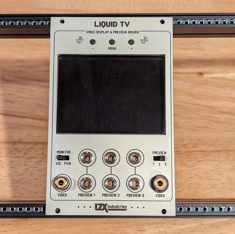 LZX Liquid TV video synth monitoring module - 2017 Silver | Reverb