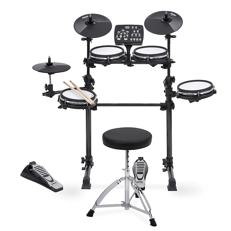 7-Piece Electronic Drum Kit Set, With Real Mesh Fabric 209 | Reverb