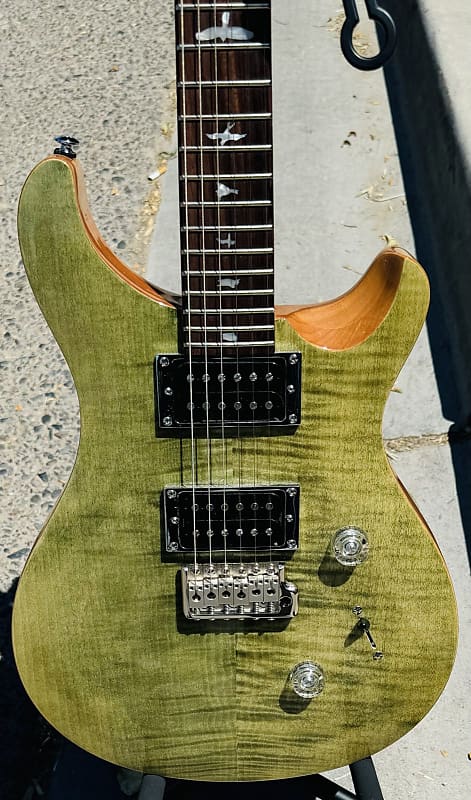PRS SE Custom 24 Trampas Green | Reverb