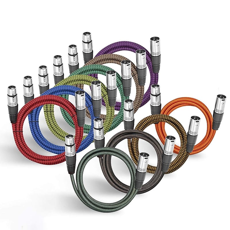 Xlr Cable 25Ft, Heavy Duty Hybrid Braided Xlr Patch Cable | Reverb