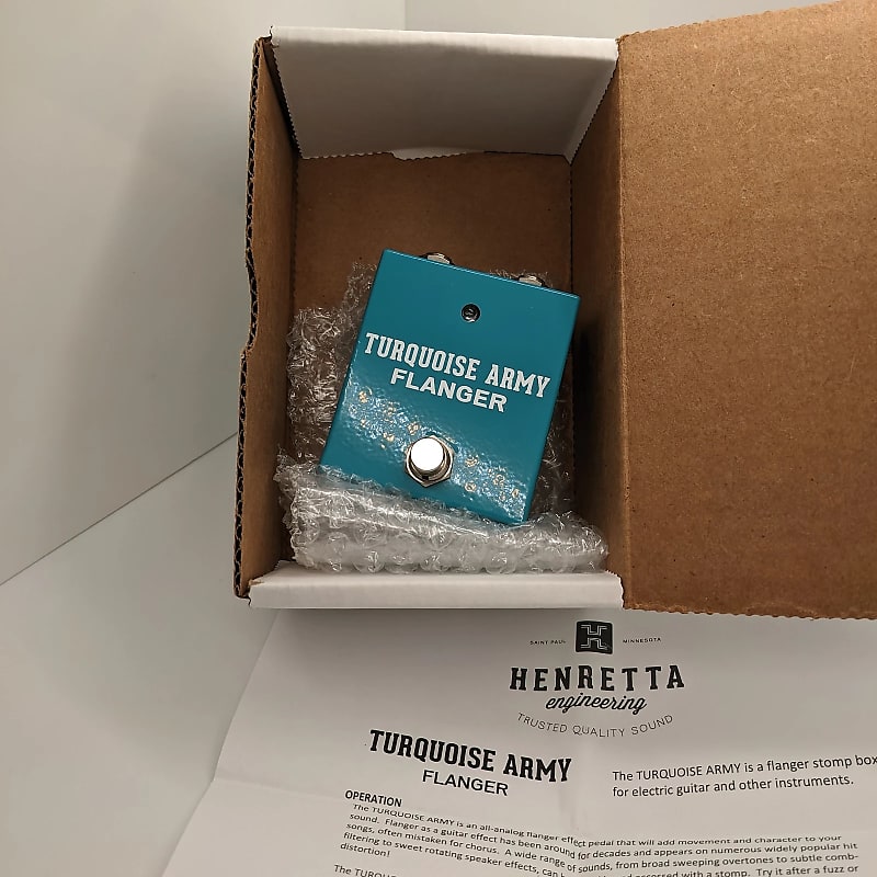 Henretta Engineering Turquoise Army Flanger | Reverb