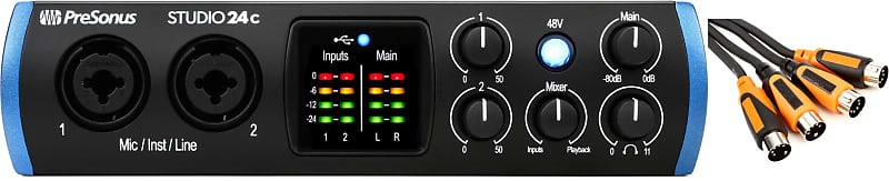 PreSonus Studio 24c USB-C Audio Interface Bundle with Roland | Reverb