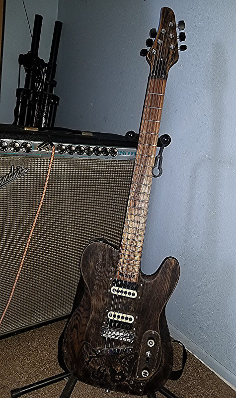 GRUMPY 24 Fret Vintage Style Natural Woodgrain | Reverb