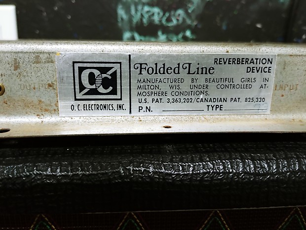 OC Electronics Inc Folded line reverberation device type 73 | Reverb