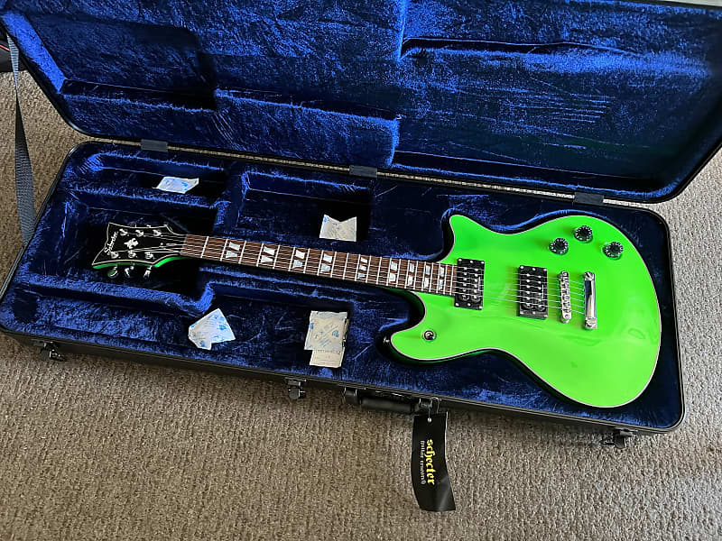 Prototype Schecter Tempest Custom - Slime green | Reverb