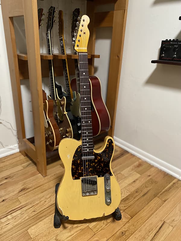 Fender Telecaster Partscaster 2009 - Road Worn Yellow First | Reverb