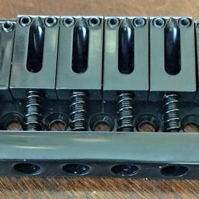 Black Strat Style Guitar Fixed Hardtail Bridge | Reverb