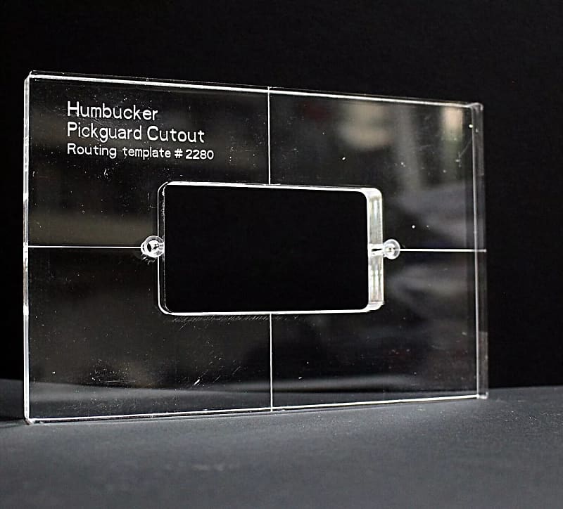 Humbucker Pickup Cavity Routing Template For Guitar Pickguard | Reverb