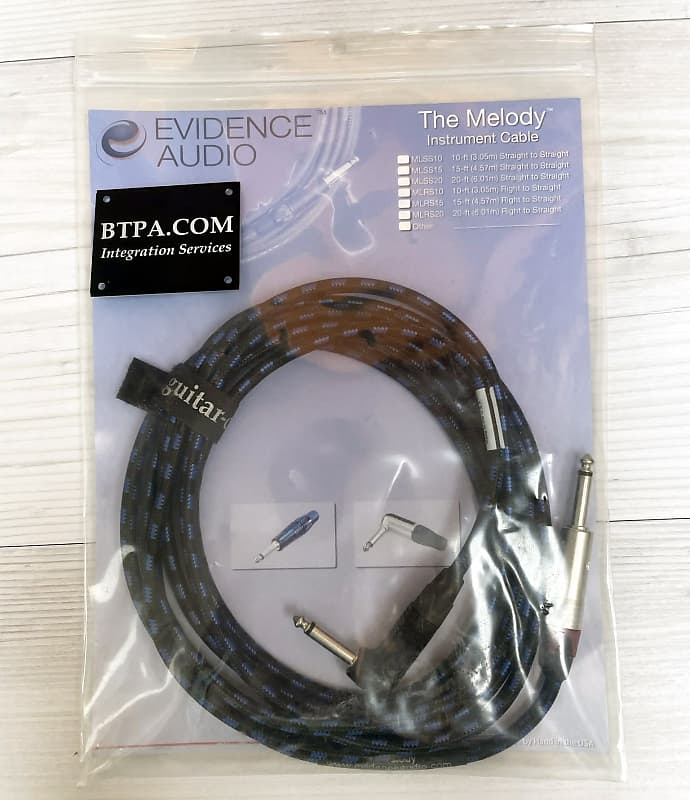 Evidence Audio BTPA Melody Instrument Cable -12ft | Reverb