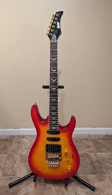 Samick/Riff KR-660 Quilted Sunburst Electric Guitar | Reverb