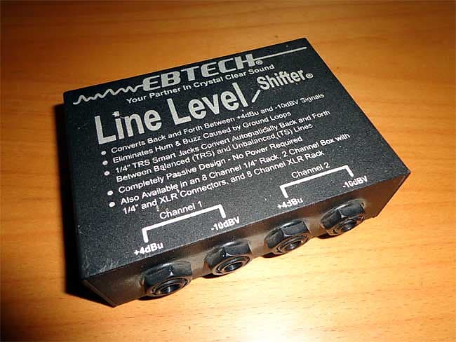Ebtech LLS-2 Dual Channel Line Level Shifter/Hum Eliminator | Reverb