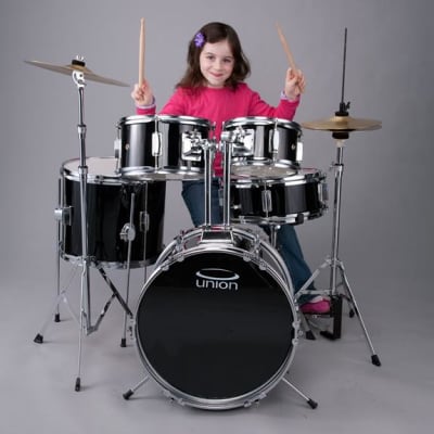Union UJ5 5-Piece Junior Drum Set with Hardware, Cymbals, and | Reverb