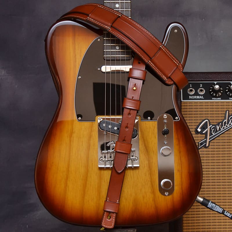 The Seventh String Guitar Strap Retro - Chestnut | Reverb
