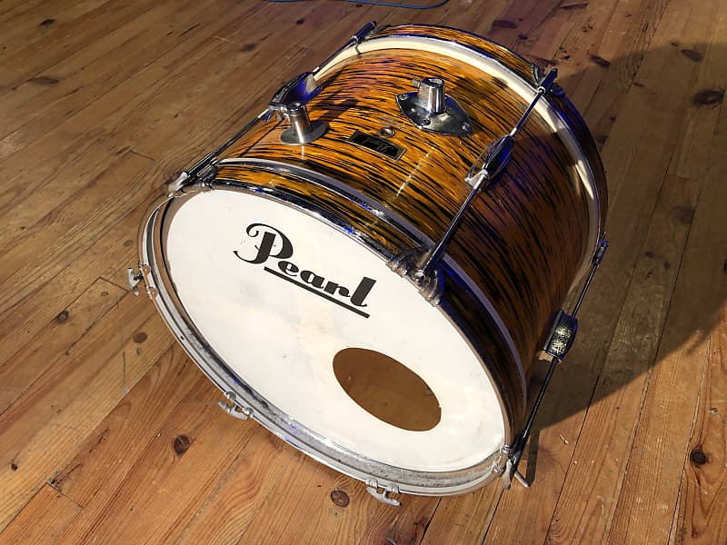 Pearl vintage Bass drum 18 x 12 1969/1970 - Gold Oyster Pearl | Reverb