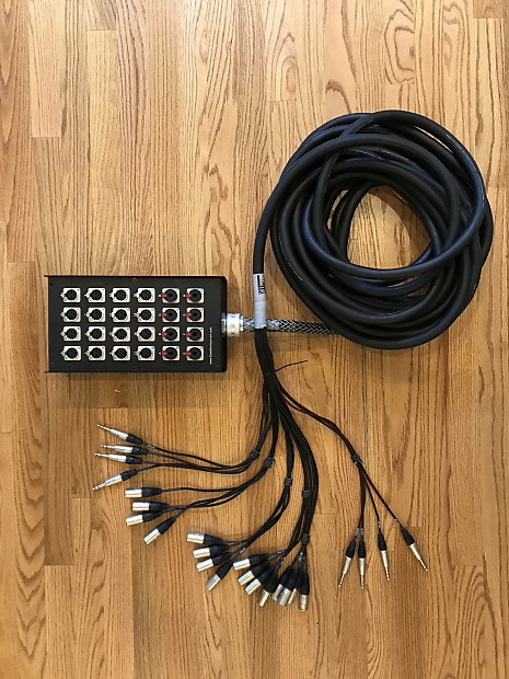 Mogami 24 Channel XLR+TRS snake 50ft with stage box 16x8 | Reverb