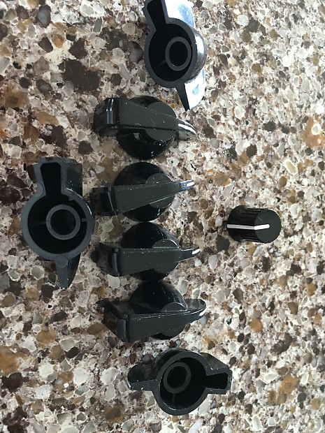 Black Chicken Head Knobs, Push On | Reverb