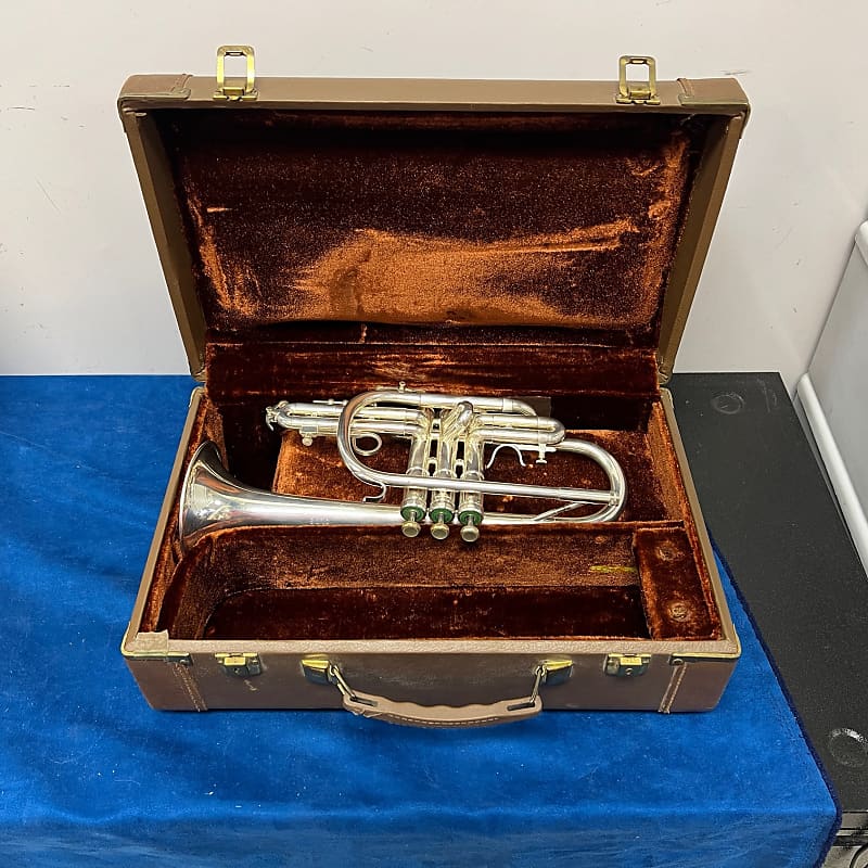 Vintage Olds Super Star Bb Silver Cornet Fullerton California | Reverb