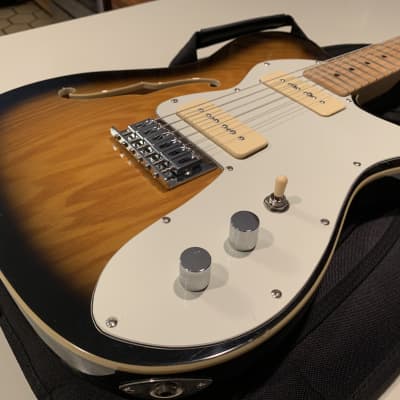 Thinline Telecaster with P90's and Fender Player Telecaster | Reverb