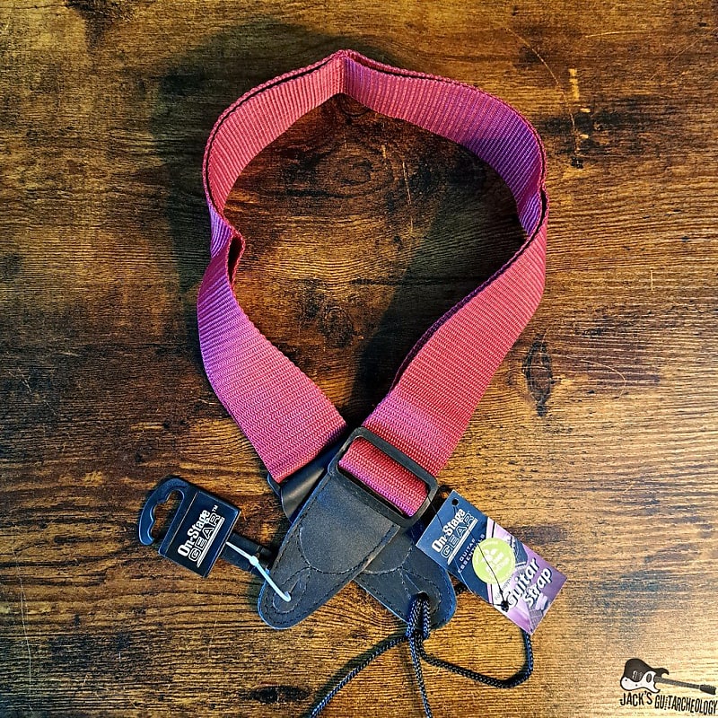 On-Stage Guitar Strap - Burgundy | Reverb