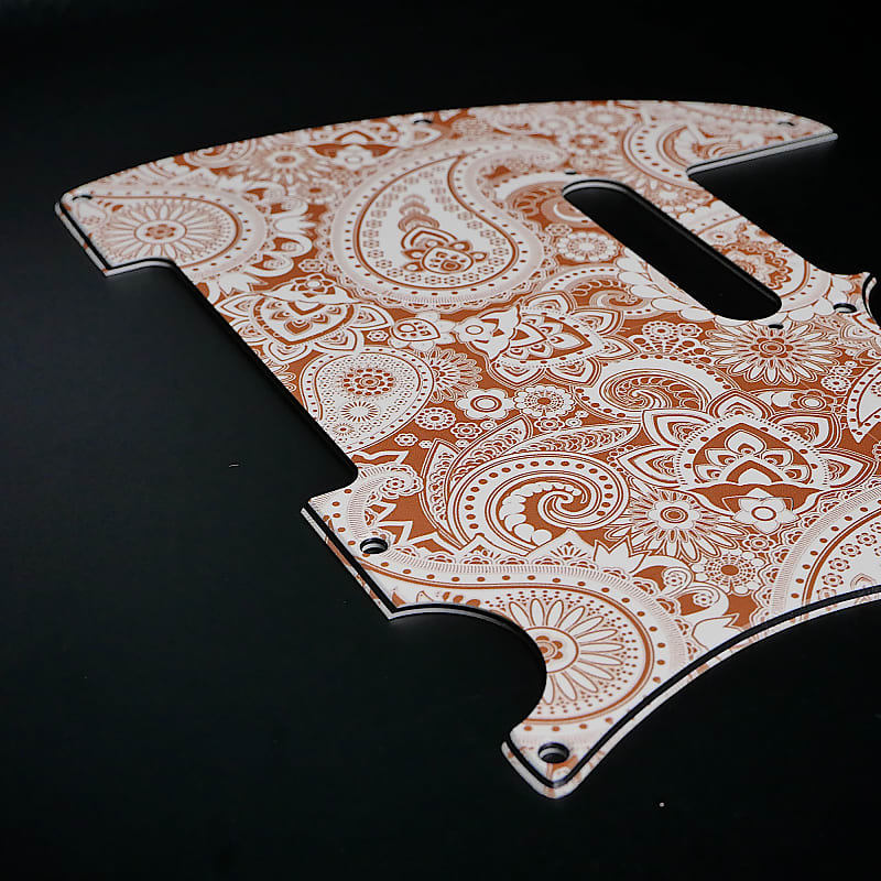 Fender Tele Pickguard / Paisley Pattern #10 / Custom | Reverb