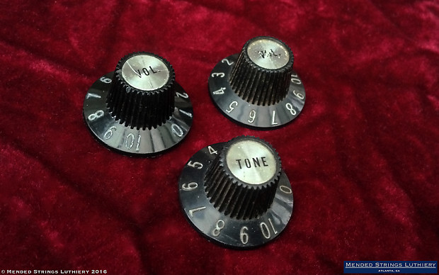 1968 Gibson Witch Hat Knobs Black Silver Reflector SG | Reverb UK