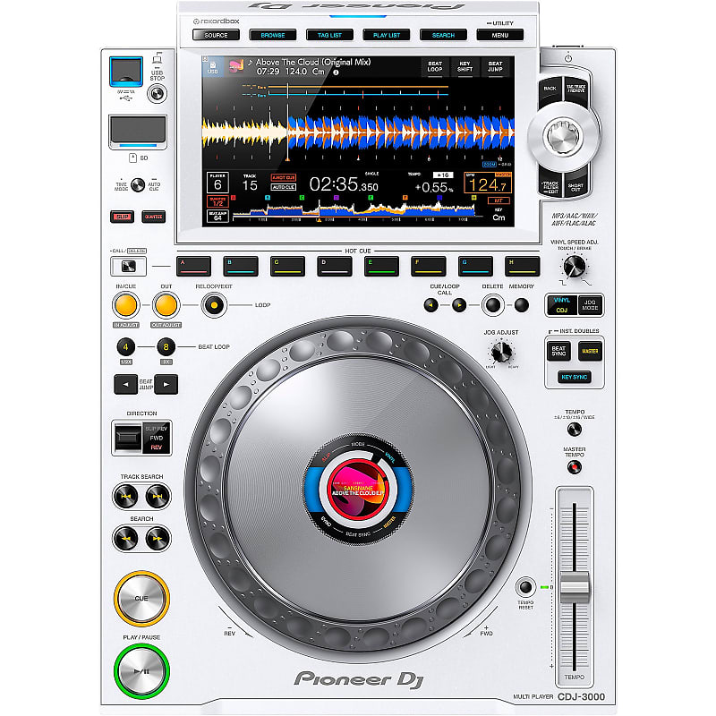 Pioneer CDJ-3000-W White Professional DJ Media Player Limited | Reverb