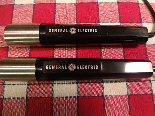 GE General Electric Microphones 70's - Silver/black | Reverb