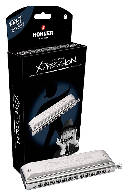 Hohner Xpression Chromatic Harmonica - Key of C | Reverb