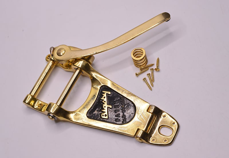 Original Bigsby USA B7 Vibrato Tremolo Gold Tailpiece | Reverb