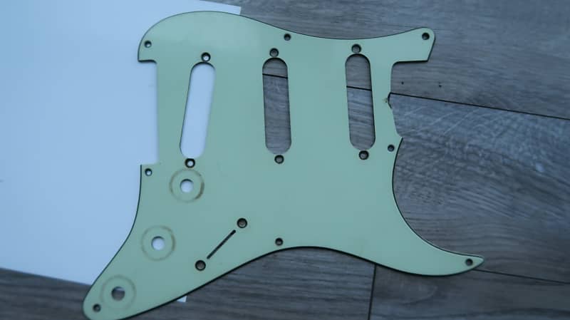 58 Fender Stratocaster Pickguard 8 hole Strat 56 Mint Green | Reverb