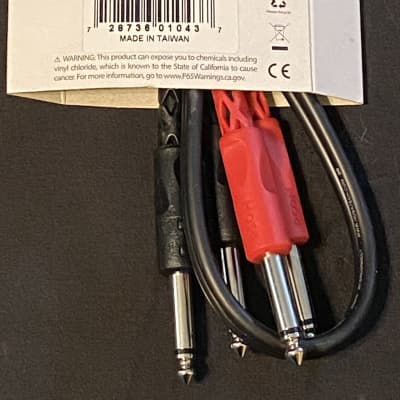 Hosa CPP201 CPP-201 Dual 1/4" TS Stereo Interconnect - 1 | Reverb