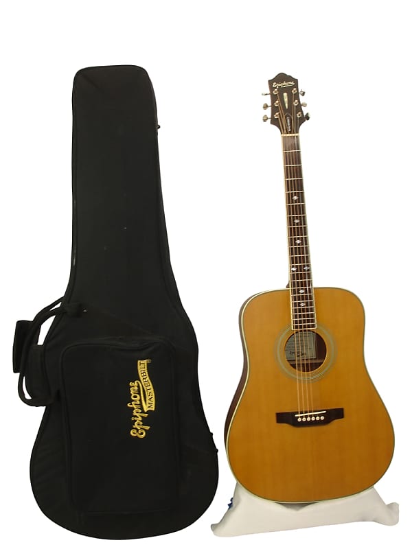 Epiphone Masterbilt DR-500M Acoustic Guitar, Natural Satin w/ | Reverb