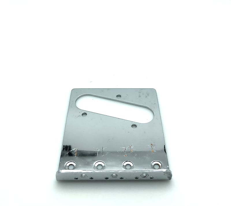 Telecaster Style Modern Bridge Base Plate - Chrome | Reverb