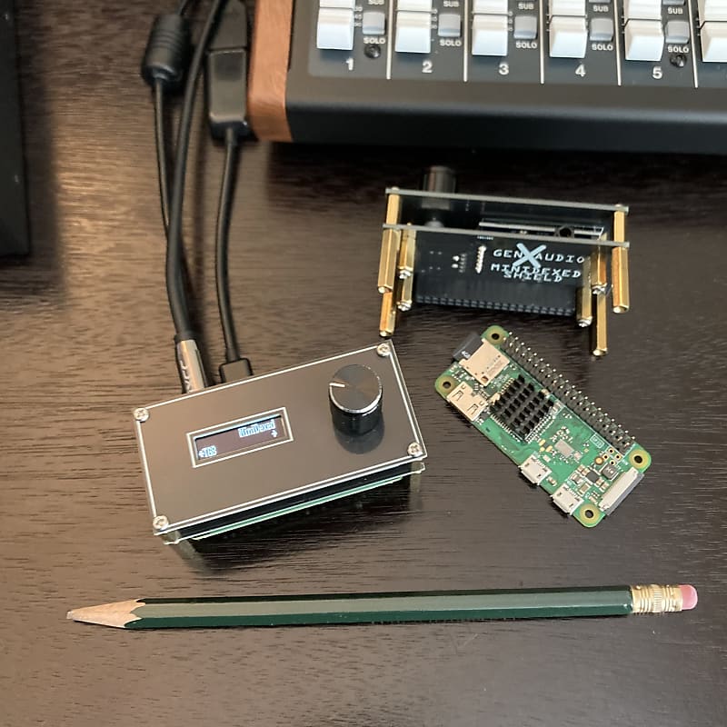 MiniDEXED Shield for Pi ZERO2 = TX816 TX802 or 8 DX7s | Reverb