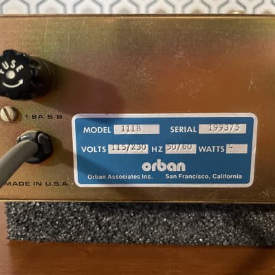 Orban 111B Stereo Spring Reverb | Reverb