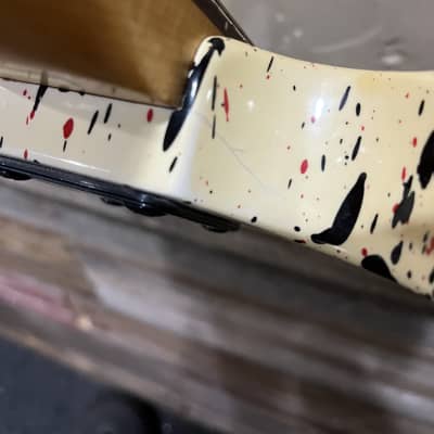 Charvel Charvette by Charvel 1989 Paint Splatter White | Reverb