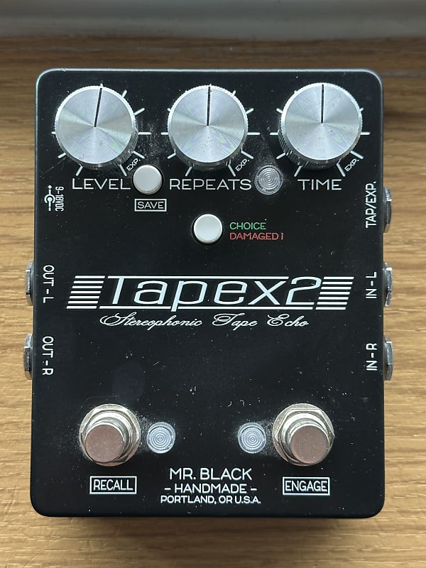 Mr. Black TapeX 2 Stereo Analog / Digital Tape Delay Echo | Reverb