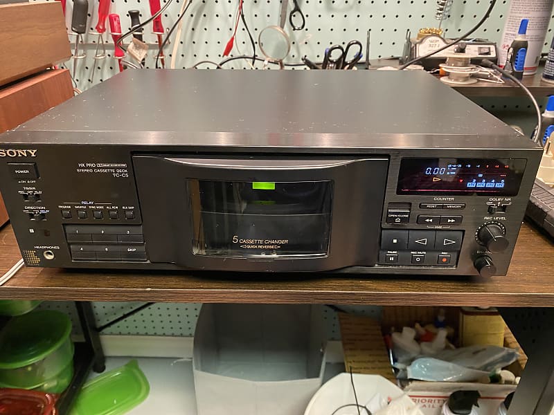 Sony TC-C5 cassette deck changer works | Reverb