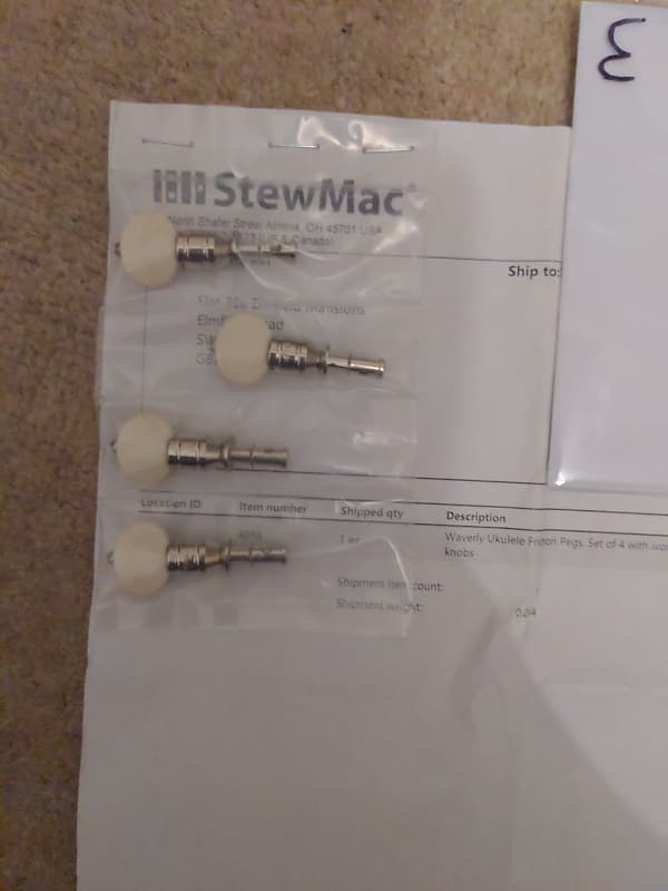 Waverly Friction tuning pegs - Ivory | Reverb