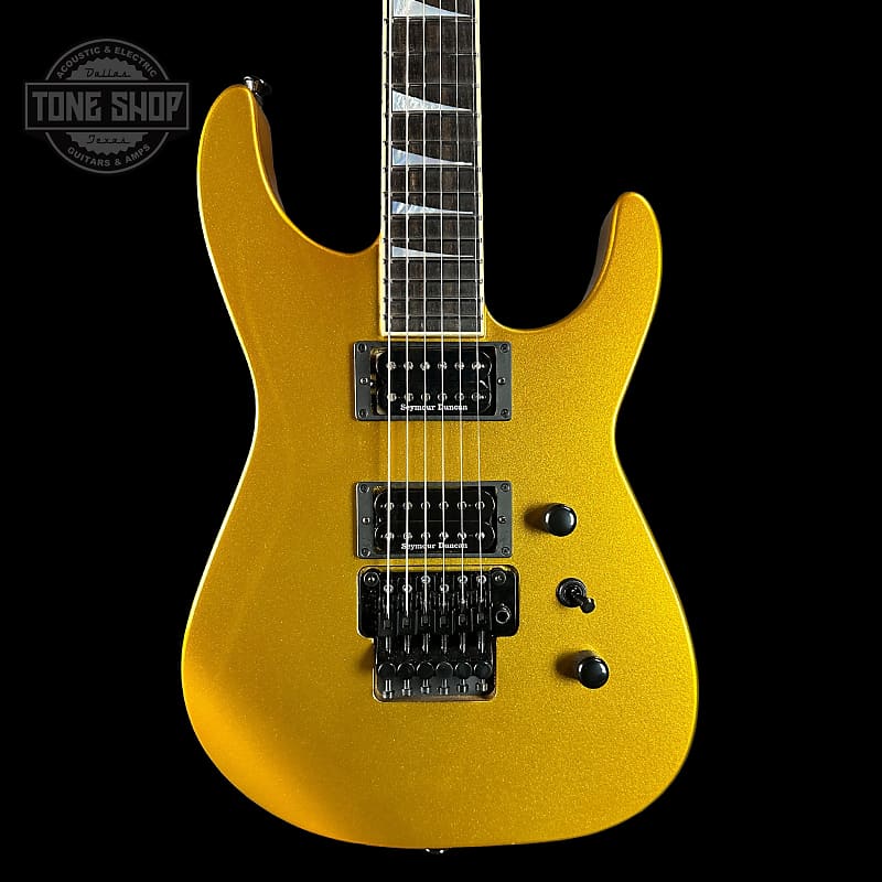 Jackson Custom Shop SL2H Reverse Headstock Frost Gold w/case | Reverb