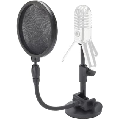Samson Desktop Mic Stand Metal Pop Filter Bundle | Reverb