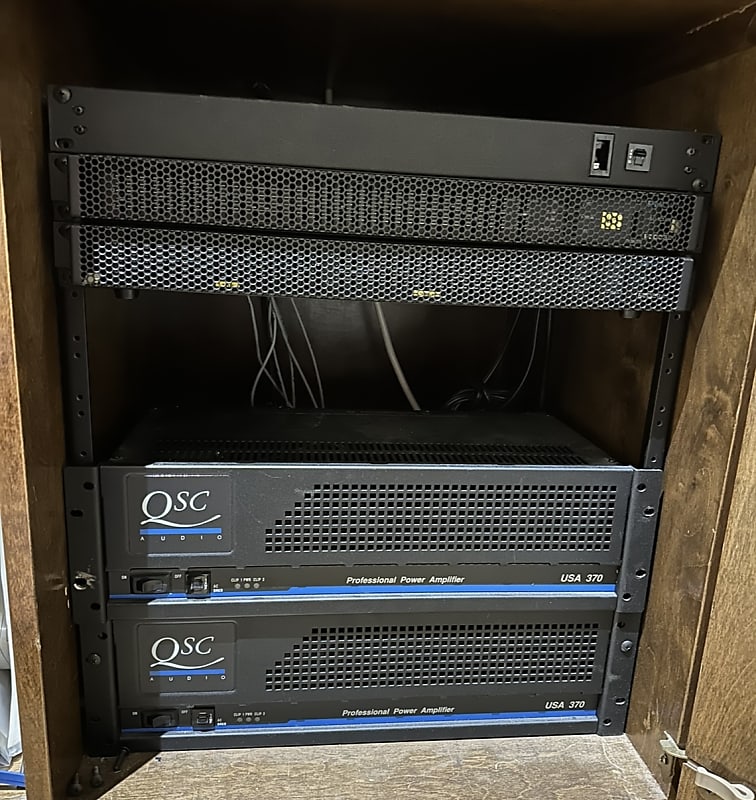 QSC Audio USA 370 Professional Power Amplifier (Church Owned) | Reverb