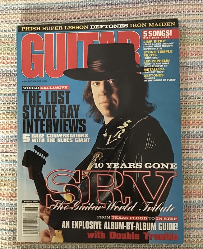 Guitar World Magazine Back Issue August 2000 - Stevie Ray | Reverb