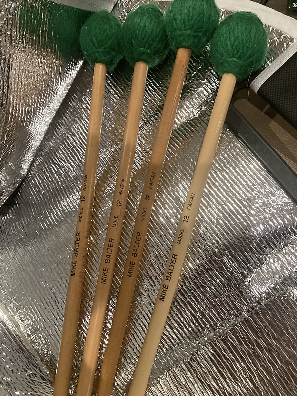 4 Mike Balter Model 12 Rattan Mallets | Reverb