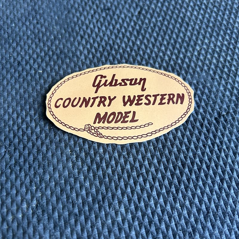 1960's Gibson Country & Western Soundhole Label N.O.S. | Reverb