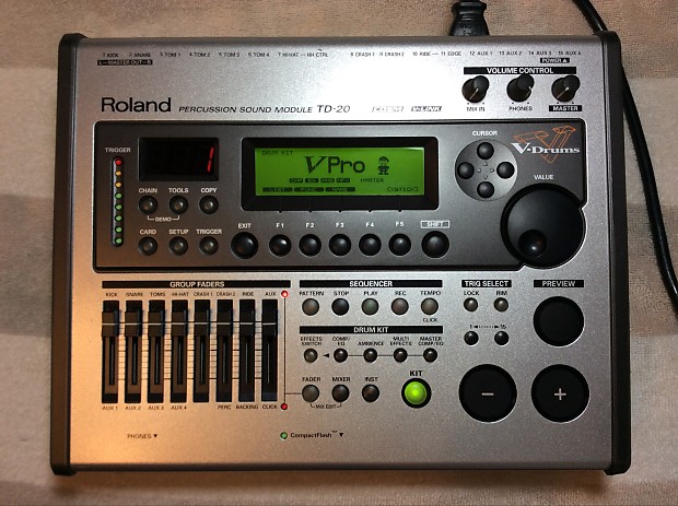 Roland TD-20 Drum Module Excellent Condition, Like New | Reverb
