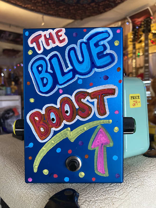 Custom Blue Boost Pedal - Blue | Reverb