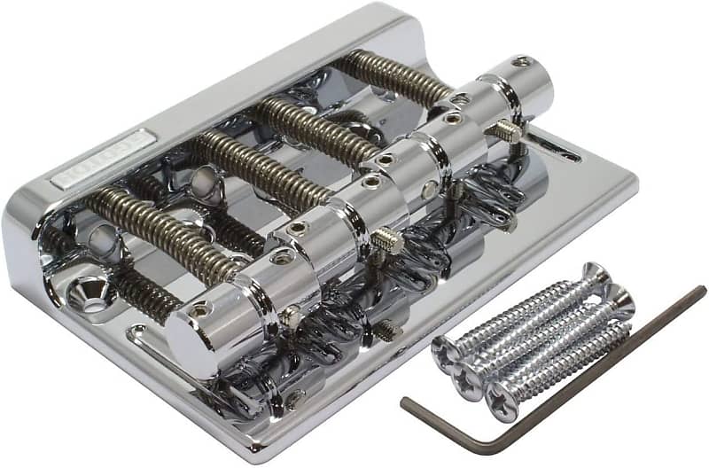 Gotoh 201B-4 Bass Bridge - Chrome | Reverb