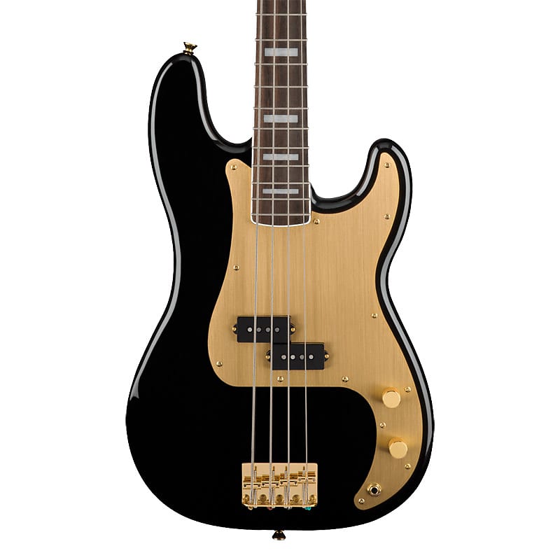 Fender Squier 40th Anniversary Precision Bass Guitar, Gold | Reverb UK